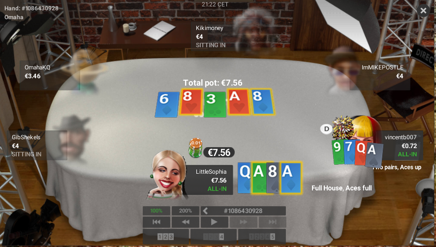 Four cards and a grindette - kiss my Ace: Tennis, Omaha & HOT stuff ...