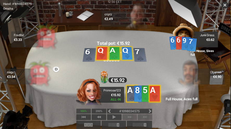 Four cards and a grindette - kiss my Ace: Tennis, Omaha & HOT stuff ...