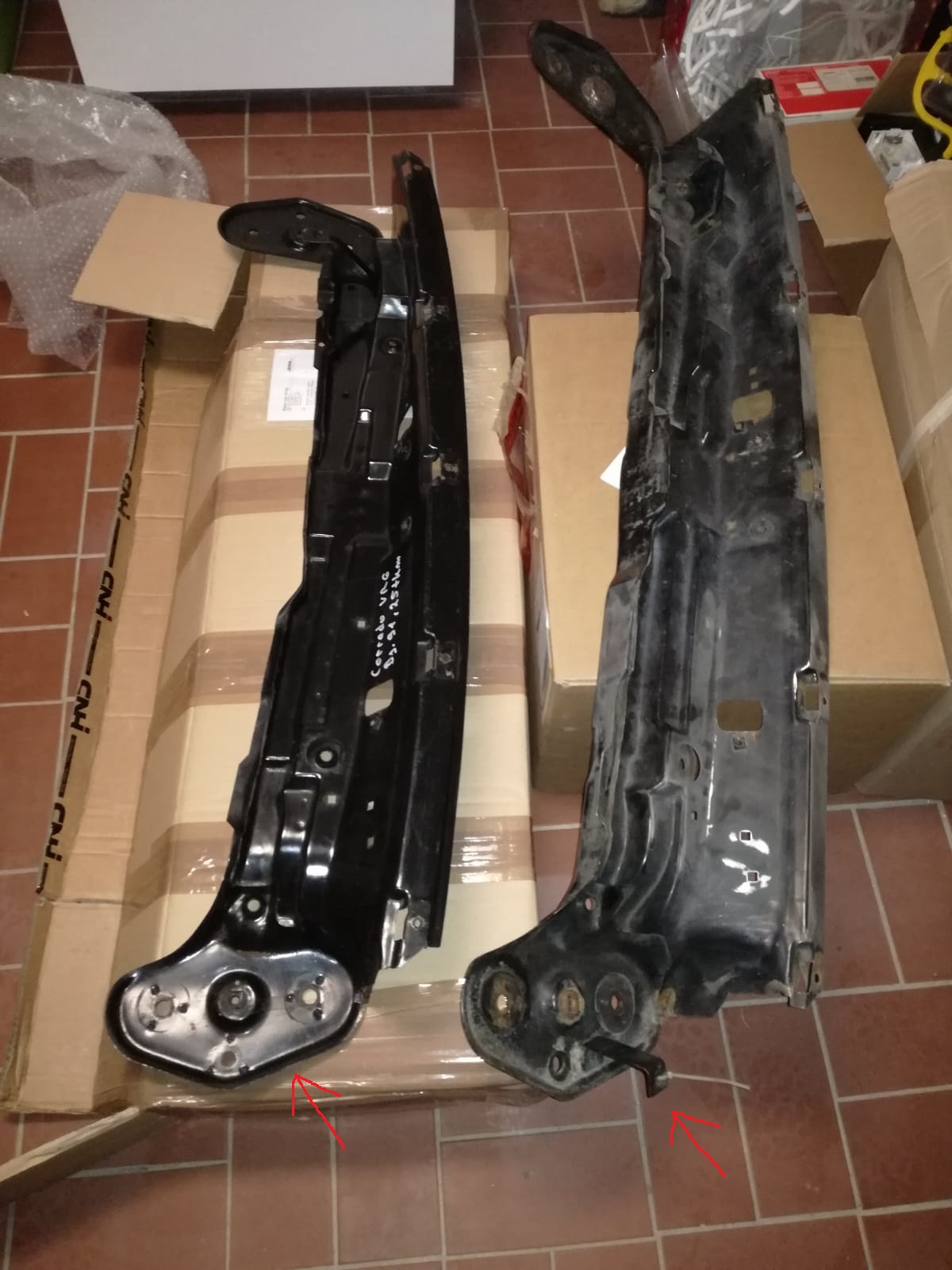 VR6 crossmember (front) there is a small difference but why? | VW ...