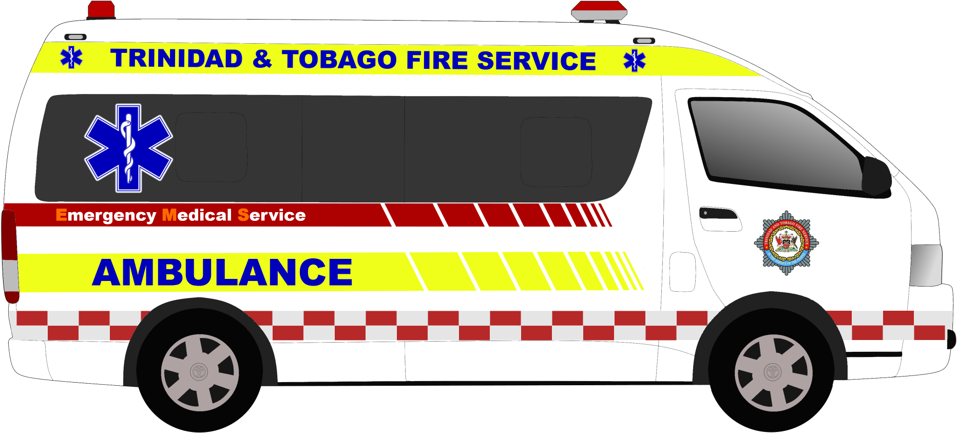 Trinidad & Tobago Fire Service Ambulance.png